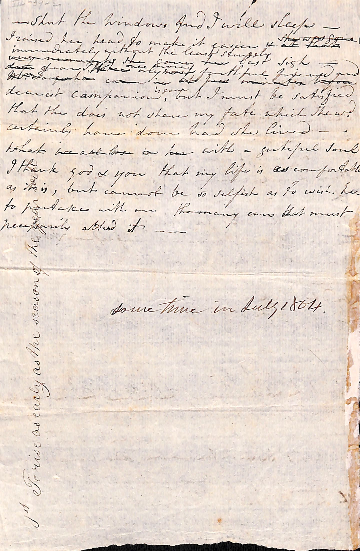The Hamilton Letter