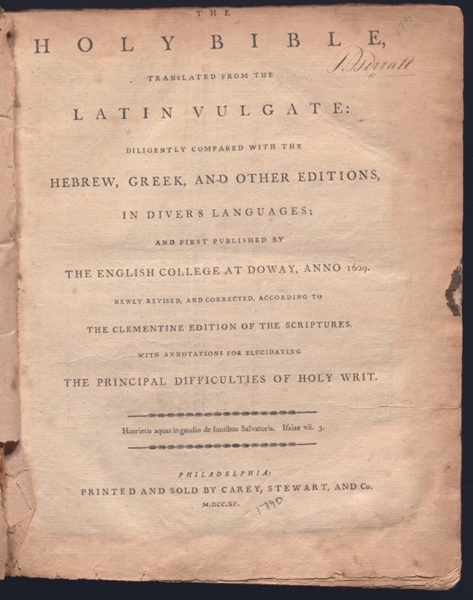 Historic Bible Collections